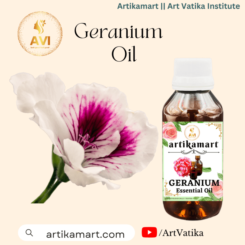 Steam Distilled Geranium Essential Oil - Balancing and Floral ...