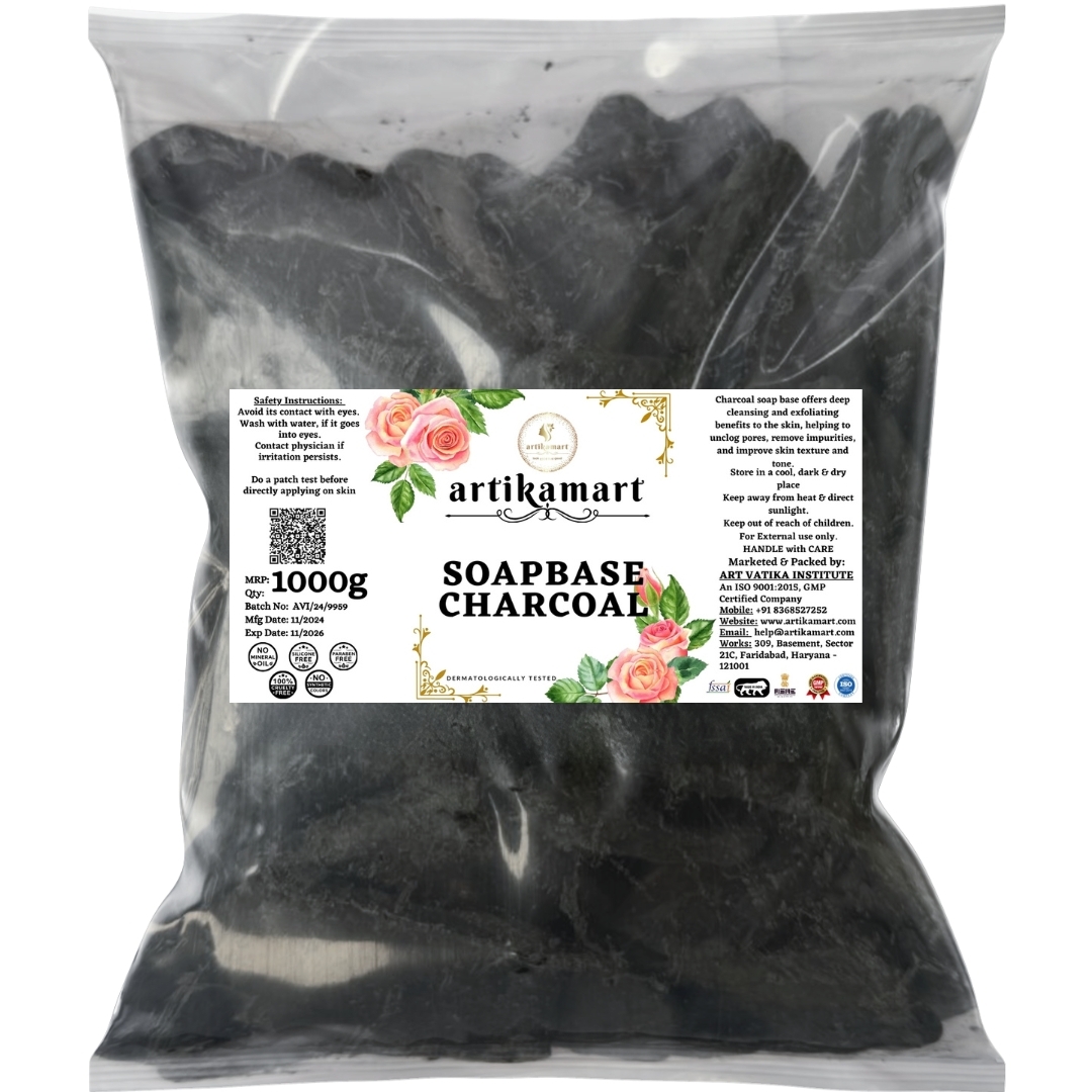 Buy Charcoal Milk Melt & Pour Soap Base - Black Color | Paraben-Free ...