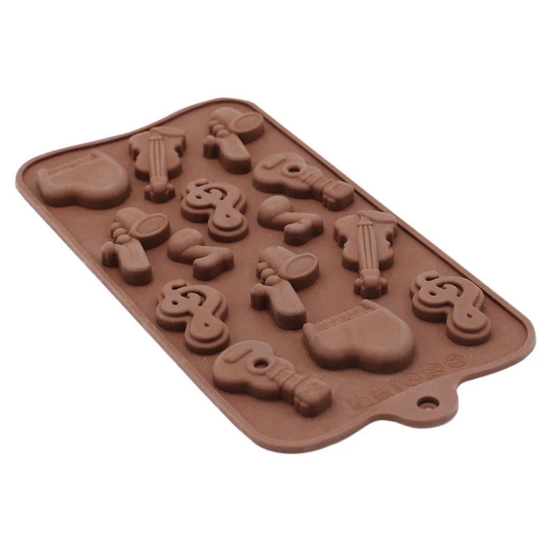 Silicon Mold Chocolate Musical Notes 14 Cavity