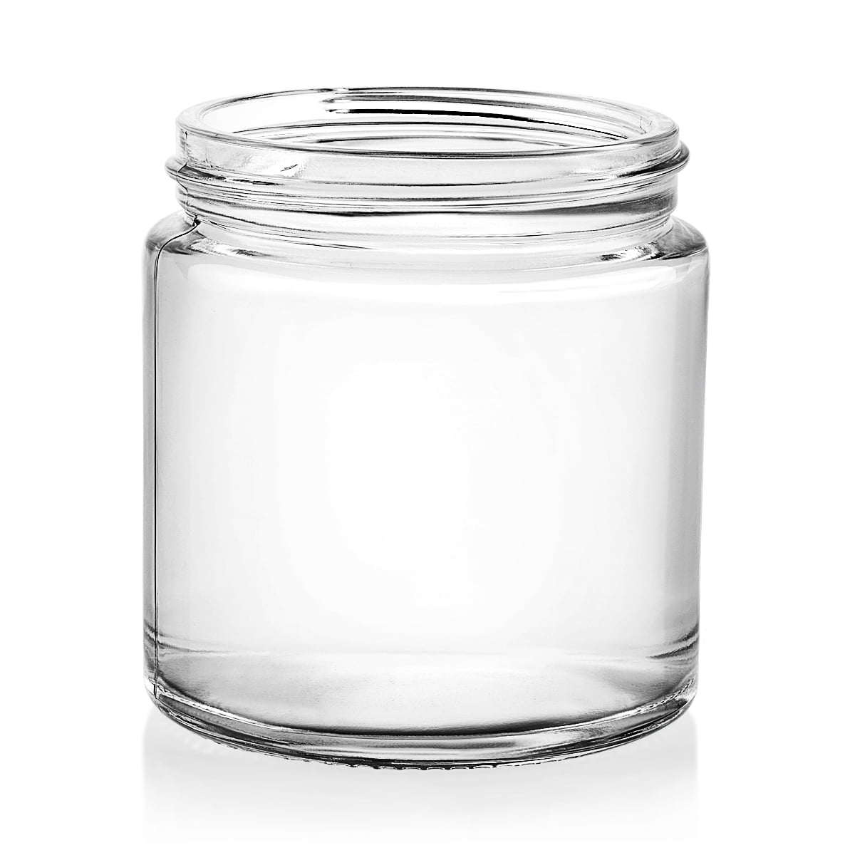 Get the Clear Round Glass Jar with Silver Cap - 120ml - Shop Now!