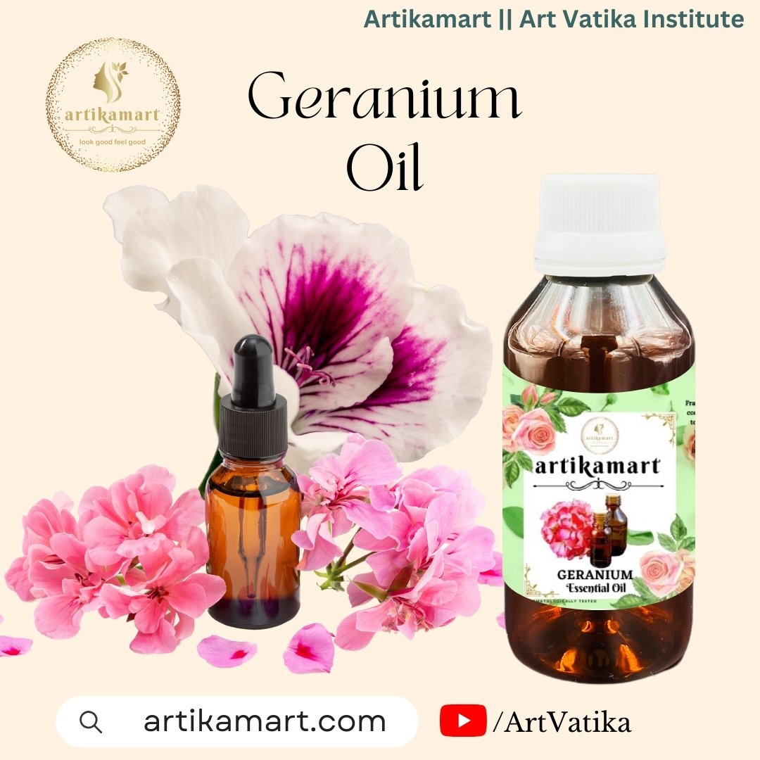 Steam Distilled Geranium Essential Oil - Balancing and Floral ...