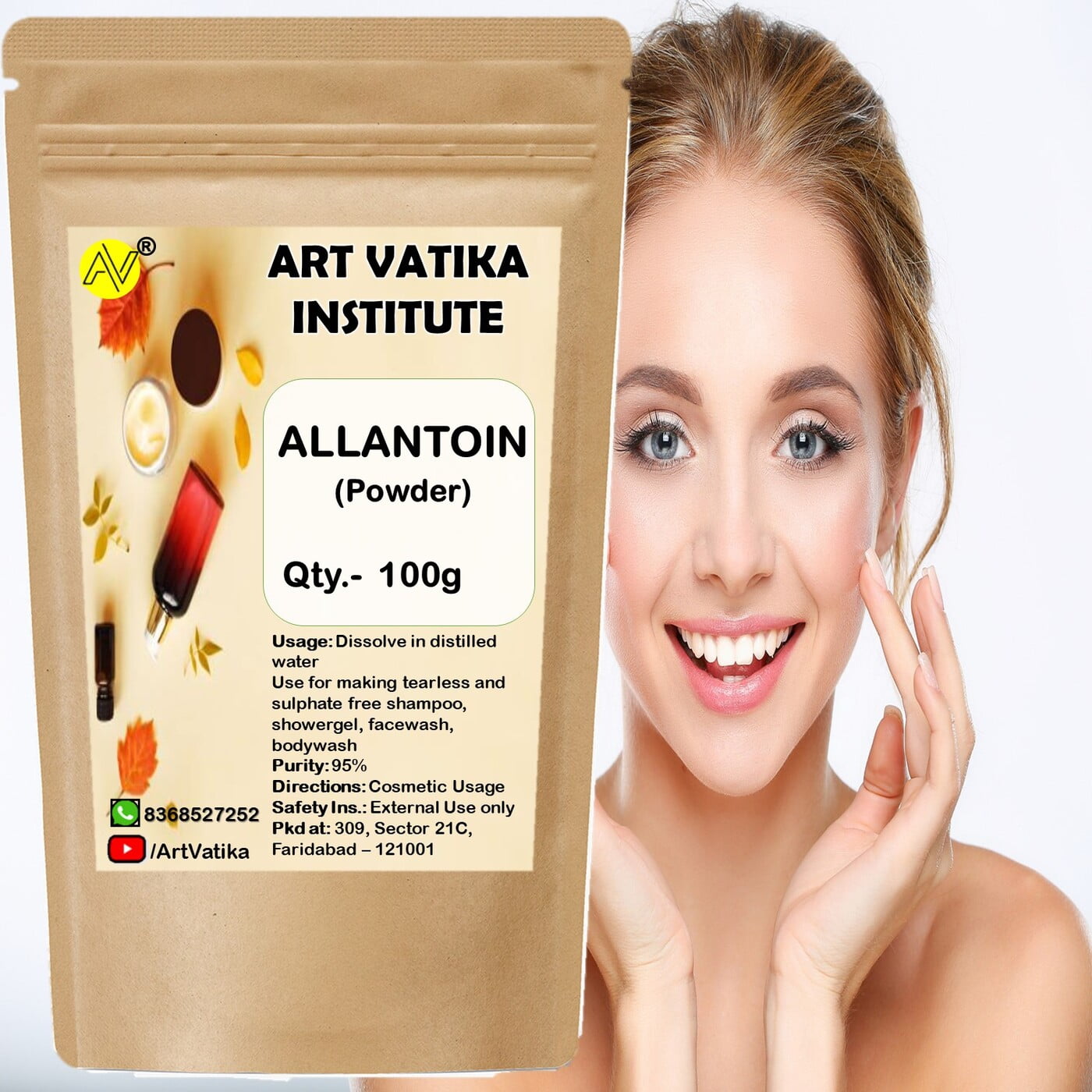 Allantoin: Pure White Powder for Skincare - Shop Now on Artikamart