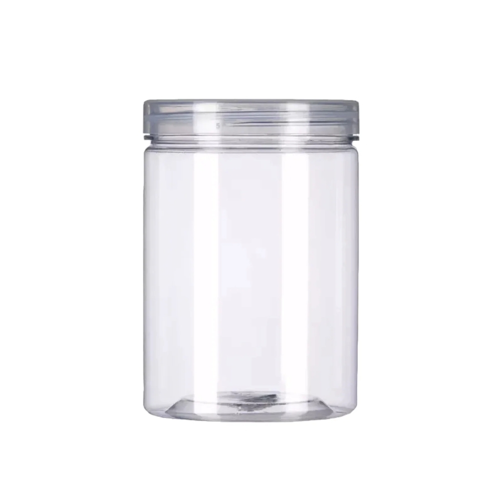 250ml Round PET Jar + 63mm PET Clear Transparent Cap