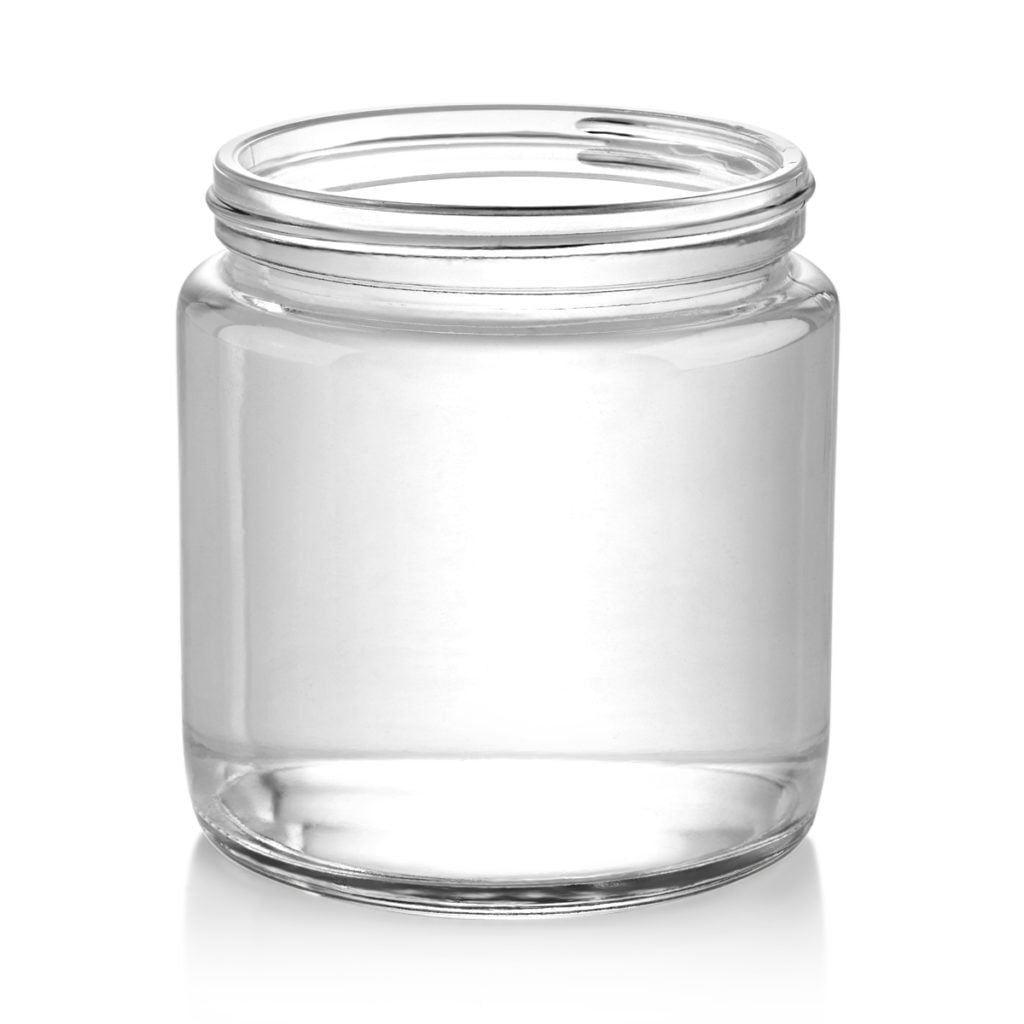 Shop the Clear Round Glass Jar with Silver Cap - 250ml - Order Now!