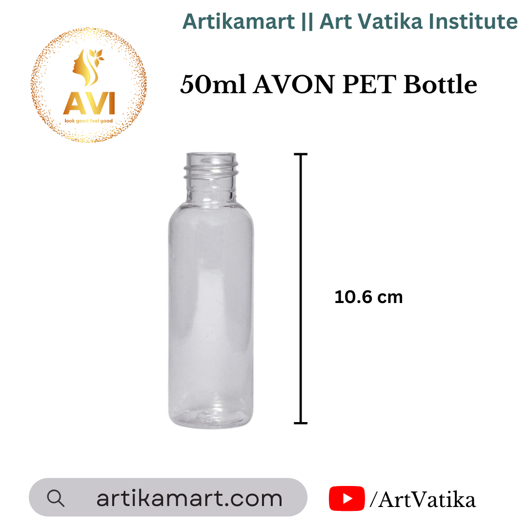 Premium 50ml Clear PET Bottles for Cosmetics and More | artikamart.com